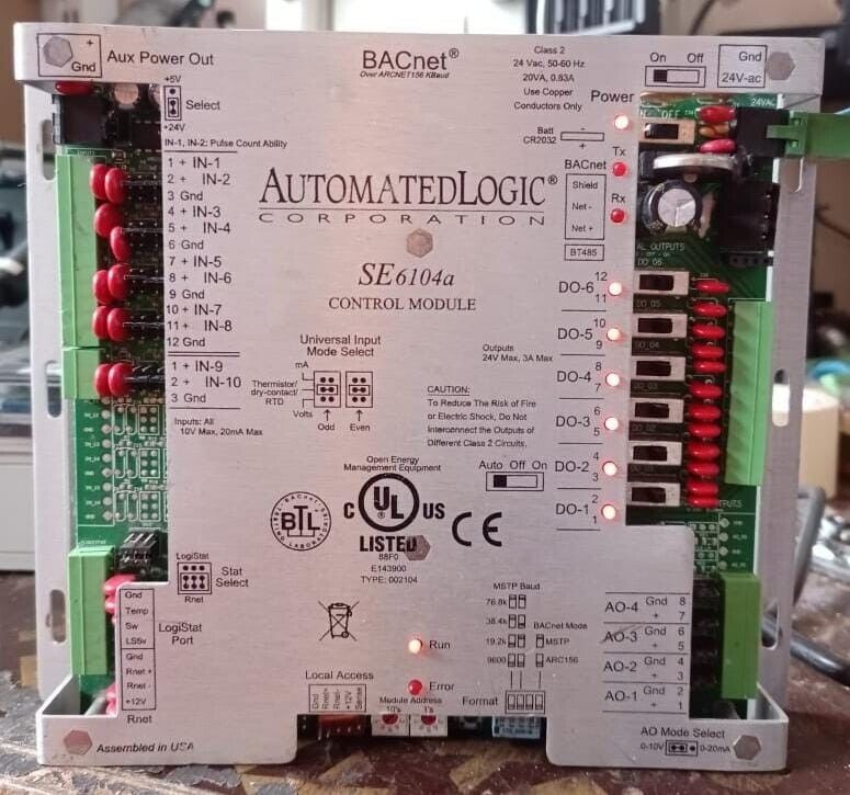 USED AUTOMATED LOGIC CORP. SE6104A CONTROL MODULE - TRIED & TESTED ...