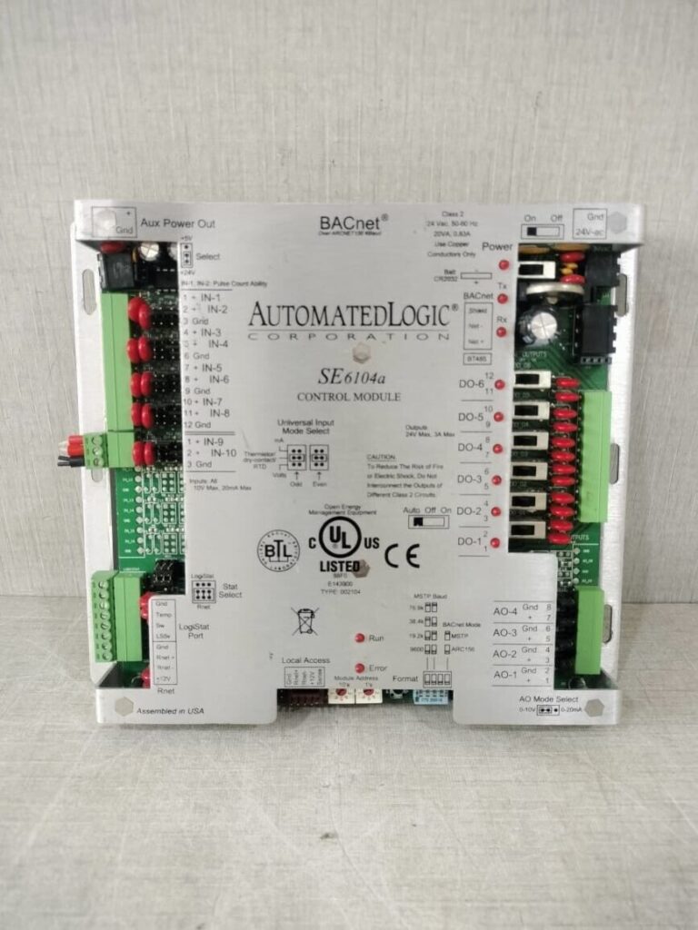 USED AUTOMATED LOGIC CORP. SE6104A CONTROL MODULE - TRIED & TESTED ...