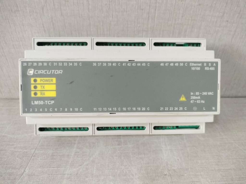 USED CIRCUTOR LM50-TCP 85-240VAC 50/60 Hz COUNTER CENTRALIZER PULSE CONCENTRATOR - Orbit Surplus
