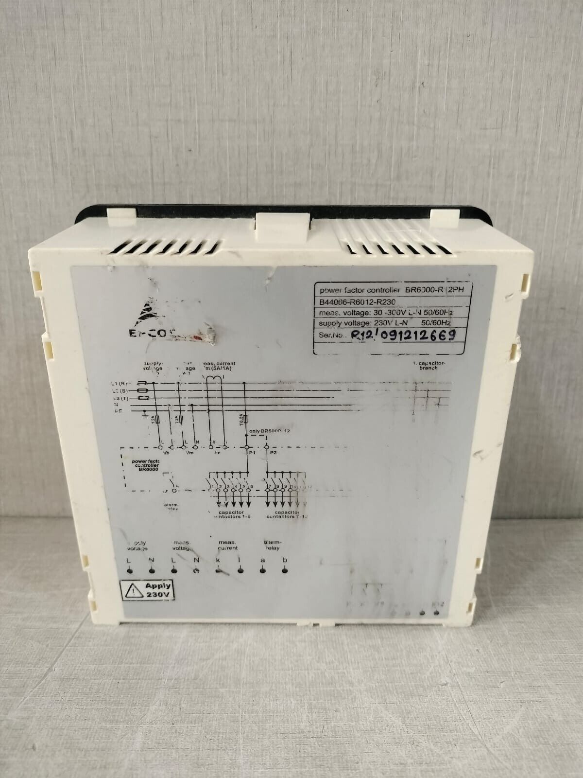 USED EPCOS BR6000-R12PH/ B44066-R6012-R230 POWER FACTOR CONTROLLER ...