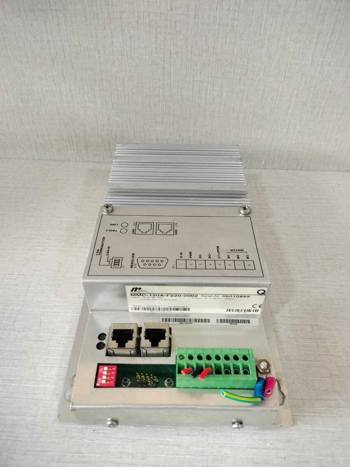 USED MAGNETIC AUTOCONTROL MMC-120A-F220-0002/MMC-120A-F000 MOTOR ...