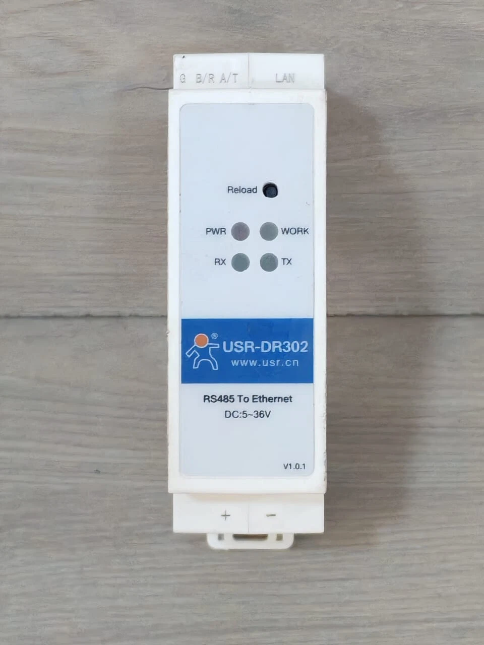 USED Lot 5 Pcs USR-DR302 Din-Rail Modbus RS485 Serial Port to Ethernet Converter - Orbit Surplus