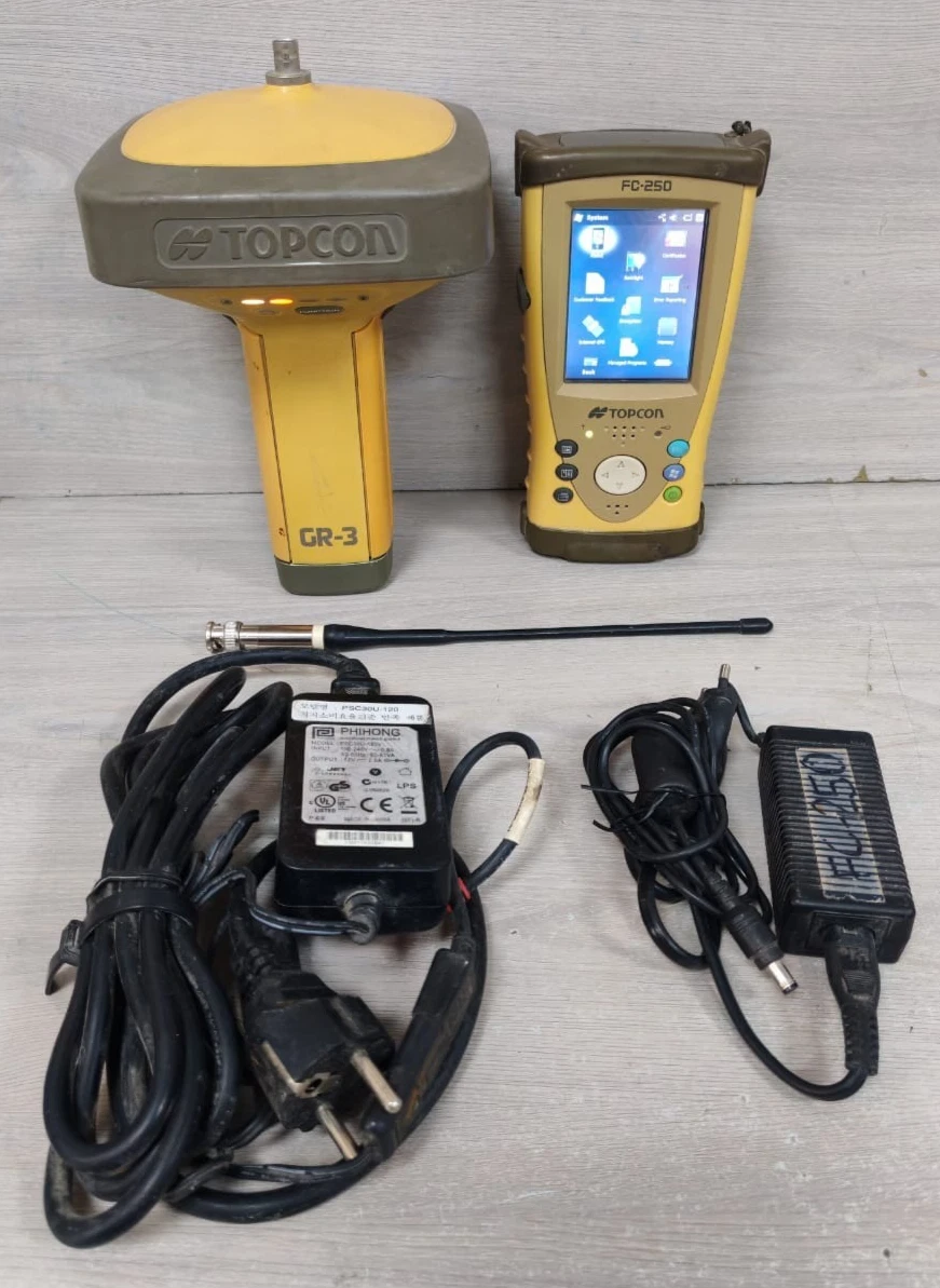 USED Topcon GR-3 ROVER with Topcon FC-250 Field Controller Data ...