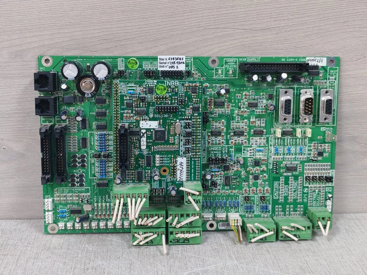 USED Inca Chloride SG 1154-3 INCA2-00 with INBB SG1138-3 PCB Board ...