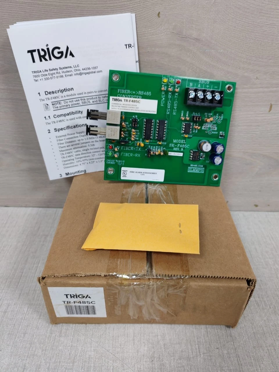 TRIGA TR-F485C/ SK-F485C REV.B PRINTED CIRCUIT BOARD / NEW OPEN BOX ...